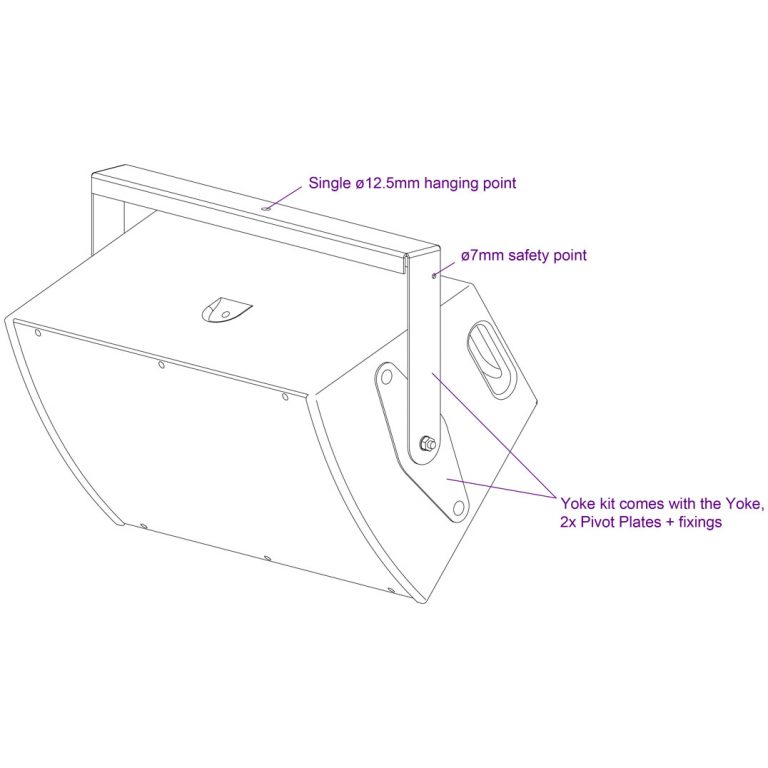 Funktion-One YH1201-K1 – Horizontal Yoke for F1201 – Audio Plus